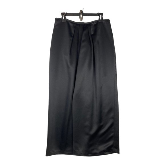 Alex Evenings | Skirts | Alex Evenings Women Black Satin Maxi Skirt ...